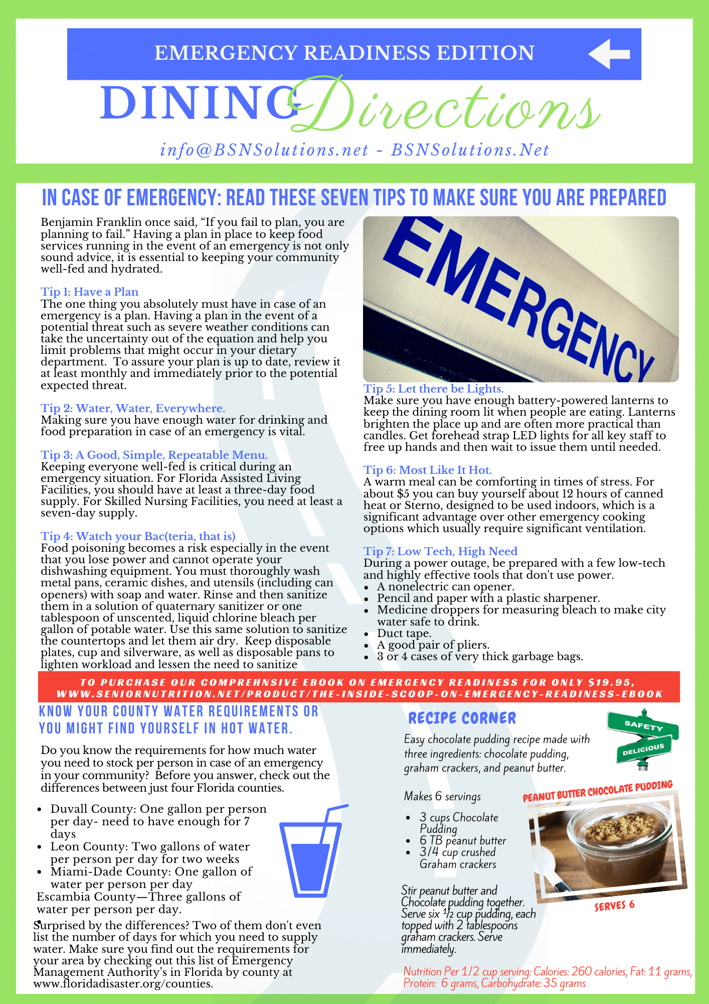 Free helpful tools for care providers in long-term care communities.